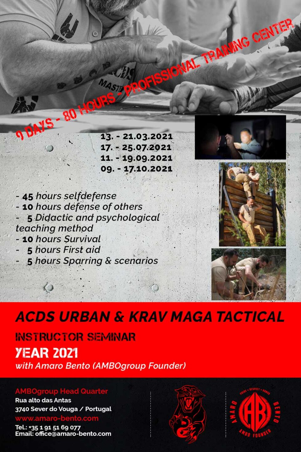 ACDS Urban and Krav Maga Tactical Instructor 2021 | AMBOgroup